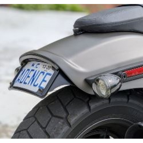M8 "Fat Bob" Curved License Plate Holder