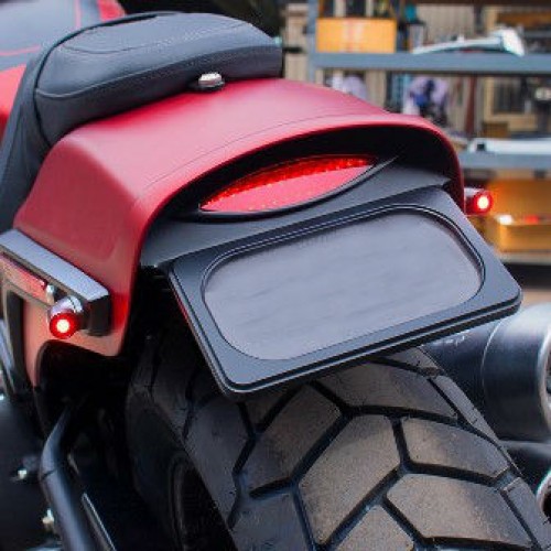 M8 "Fat Bob" License Plate w/Brake