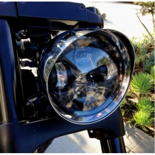7" LED Black or Chrome Headlight