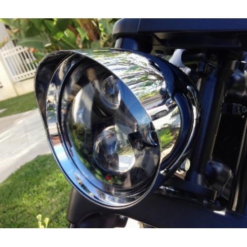 7" LED Black or Chrome Headlight